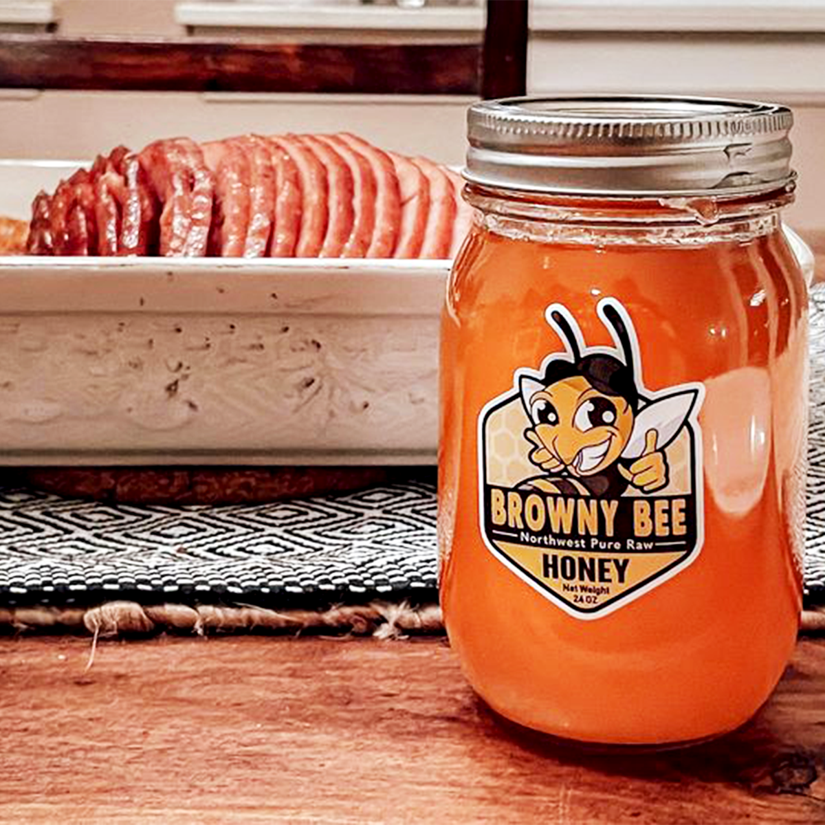 BBH GLAZED HAM – Browny Bee Honey